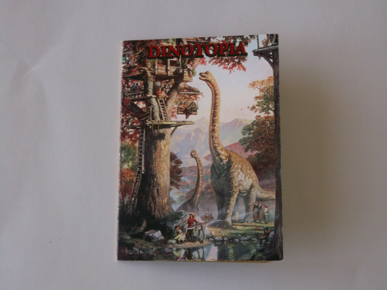 DINOTOPIA HADRO SWAMP TRIFOLD MAP #4 JAMES GURNEY 1990 COLLECT-A-CARD ...
