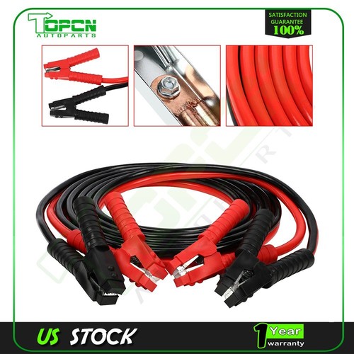 Power Booster Jumper Cables Leads 20FT Heavy Duty Car Van Clamps Start ...