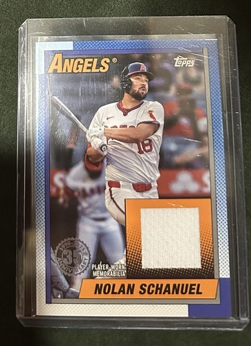 2025 Topps Series 1 Nolan Schanuel 1990 RELIC #T90R-NS Angels | eBay