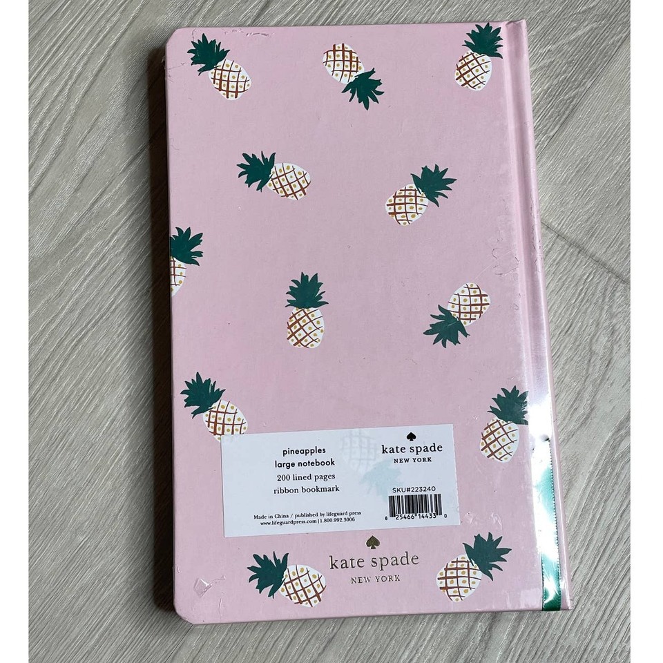 Kate Spade Pineapple Notebook Journal Diary 200 lines pages | eBay