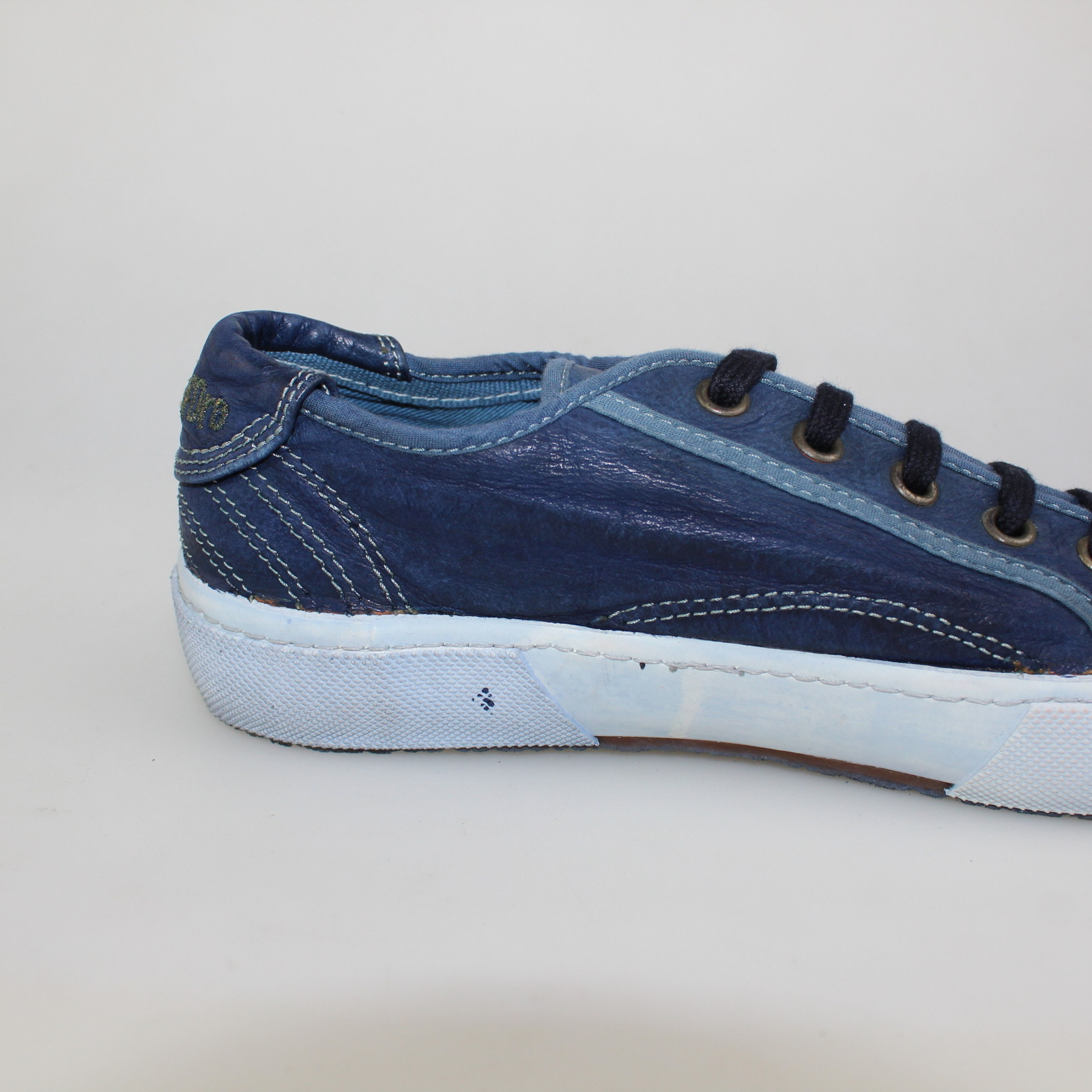 shoes women PANTOFOLA D'ORO - 5 UK (38 EU) - sneakers blue leather ...