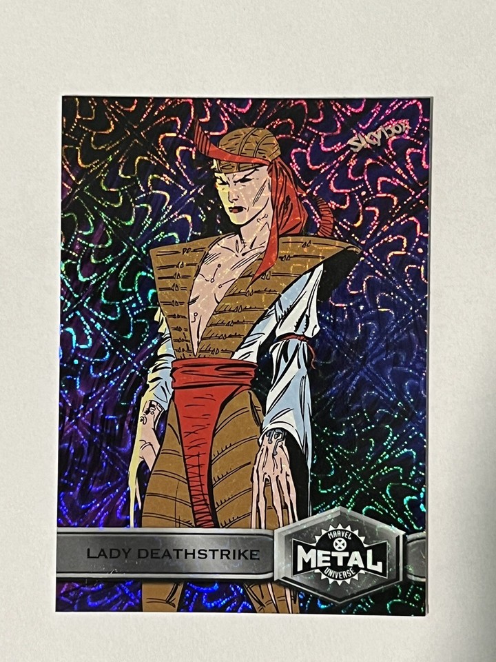 2020 Marvel X-Men Metal Universe High Series Grandiose Lady Deathstrike ...