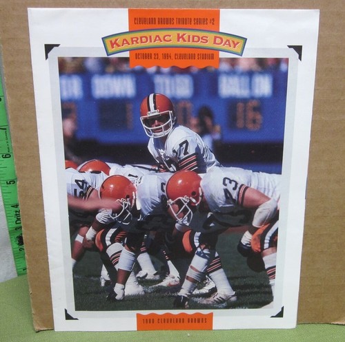 CLEVELAND BROWNS Brian Sipe souvenir program Kardiac Kids Day NFL ...