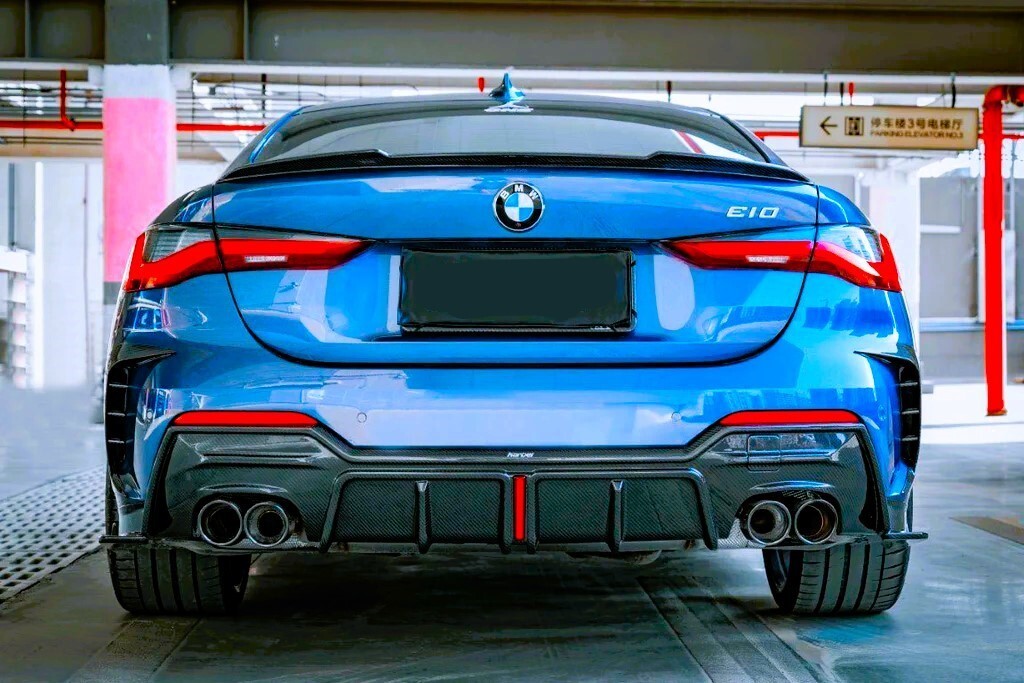 BMW 4 Series Coupe G22 G82 Carbon Fibre Rear Boot Spoiler M4 Style Lip ...