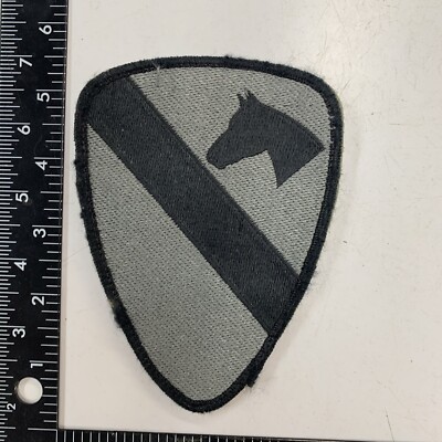 US Army Patch 1st CALVARY DIVISION (SUBDUED) Gray Uniform Military #1 ...