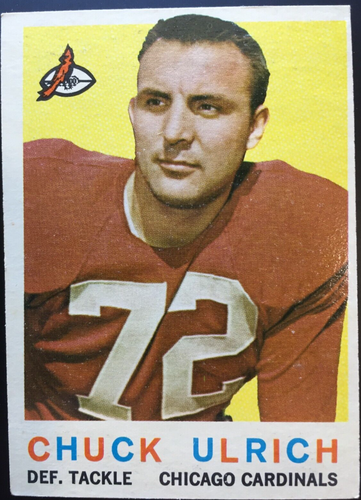 1959 Topps #57 CHUCK ULRICH Chicago Cardinals NFL football card EX+ | eBay