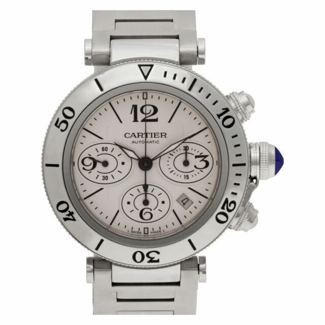 Cartier Pasha - 42 mm, Stainless Steel for sale | eBay