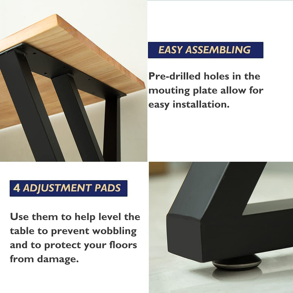 Table Legs 36 Inch, Counter Height Table Legs, Bar Metal High Tall Base ...