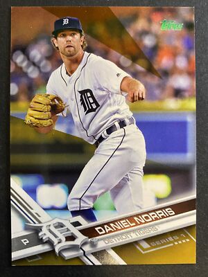 Daniel Norris 2017 Topps Baseball Gold Card /2017 Detroit Tigers #339 ...