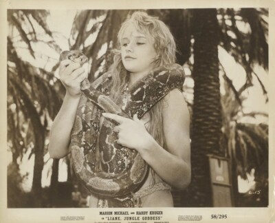 Marion Michael Liane Jungle Goddess holding Snake Original 8x10 Photo ...