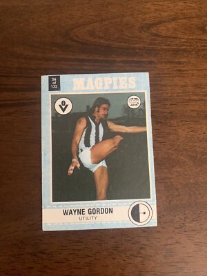1977 SCANLENS VFL CARD. #56 WAYNE GORDON. NEAR MINT | eBay