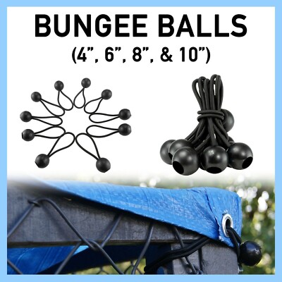 Bungee balls, elasticated bungee fasteners, shock cords | eBay UK