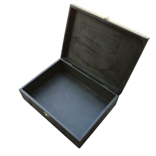 Wooden Box for Paper A4 Size,10 cm Height With Lid Lockable Latch in ...