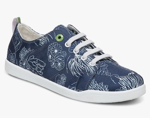 Vionic Sneaker Womens 5 Wide Pismo Blue Ocean Coral Beach Canvas ...