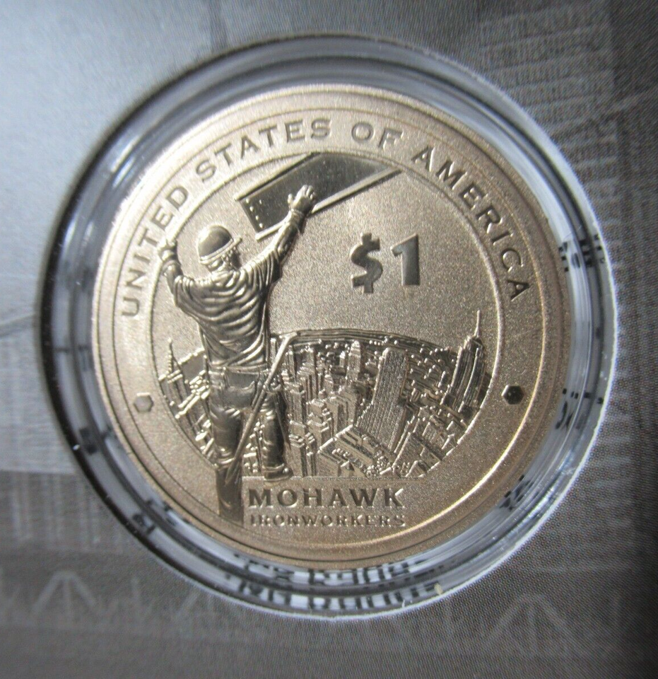 2015 US Mint Coin & Currency Set, Mohawk Ironworkers Native American ...
