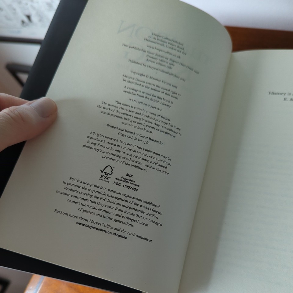 Complete The Accursed Kings Series Volume 1-7 Hardcover Set Maurice ...