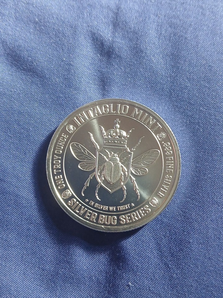 Intaglio Mint Silver Bug Goliath Beetle 1 oz Silver Round | eBay