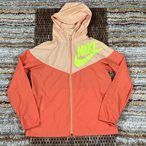 Nike Packable Windrunner Shell Hoodie Hoody Running Jacket Peach Women ...
