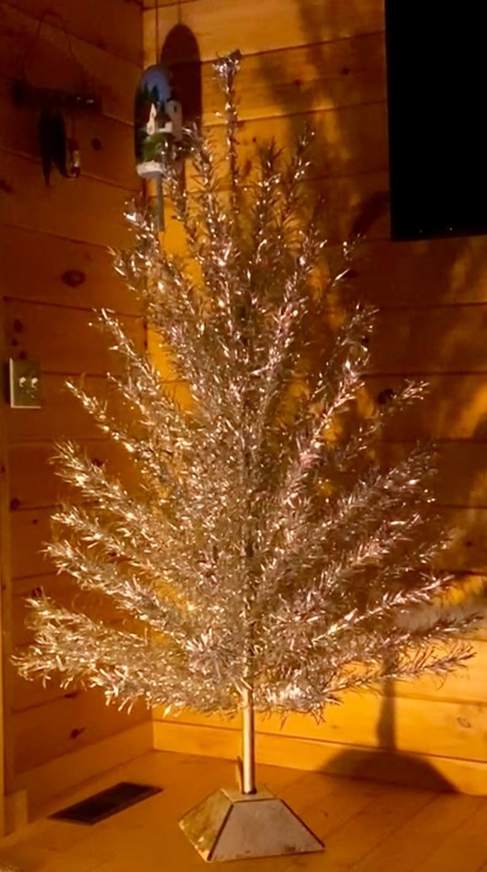 RARE Vintage Silver Forest Aluminum Christmas Tree with Color Wheel | eBay