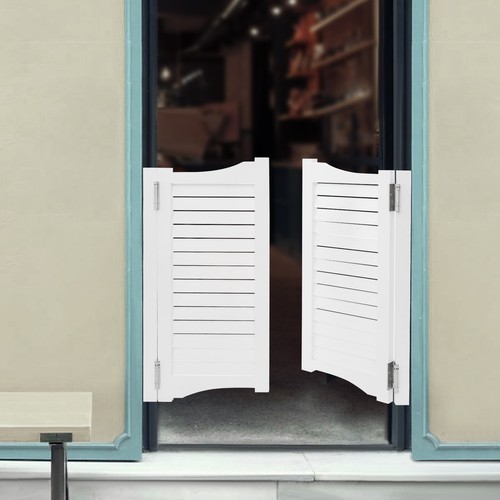 Swinging Doors Cafe Doors, Pine Wood Swing Door with Metal Hinges, Bar ...