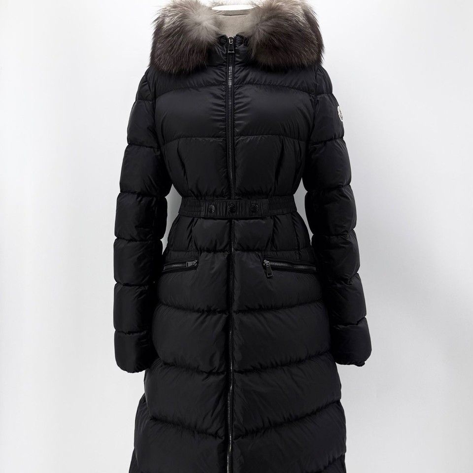 Moncler Boedic Fox Fur Long Padded Jacket 110318-949 148423004 | eBay
