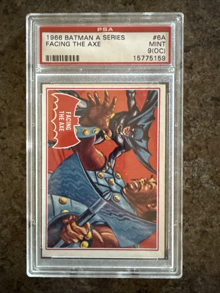 1966 A & BC Batman Series A (Red Bat) - Facing The Axe #6A - PSA 9mint ...