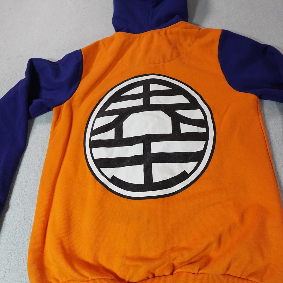 Dragon Ball Z Hoodie Sweatshirt Mens Small Orange Anime Ripple Junction ...