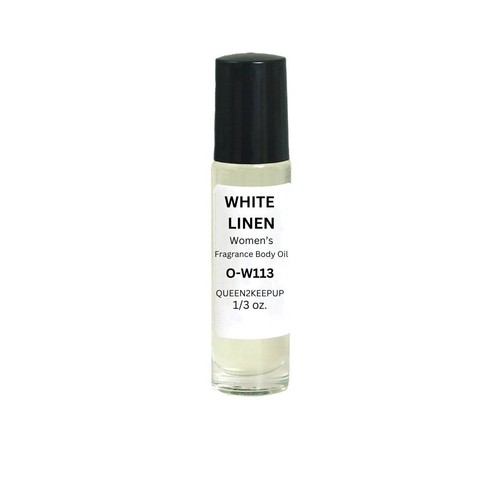 White Linen (Women) Body Oil 10 ml Fragrance Similar 1/3 oz Roll-On ...