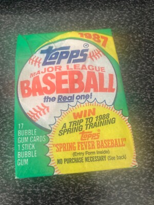 1987 TOPPS BASEBALL PACK /BUBBLE GUM | eBay