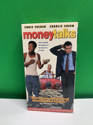 Money Talks VHS 1997 New Line Production Chris Tucker Charlie Sheen ...