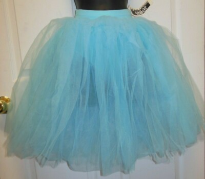 Tutu Romantic Length Ballet 4 layer tulle chiffon w/attchd trunks 3 ...