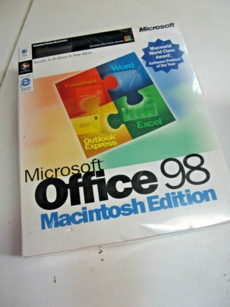 Microsoft Office 98 Macintosh Edition for sale online | eBay