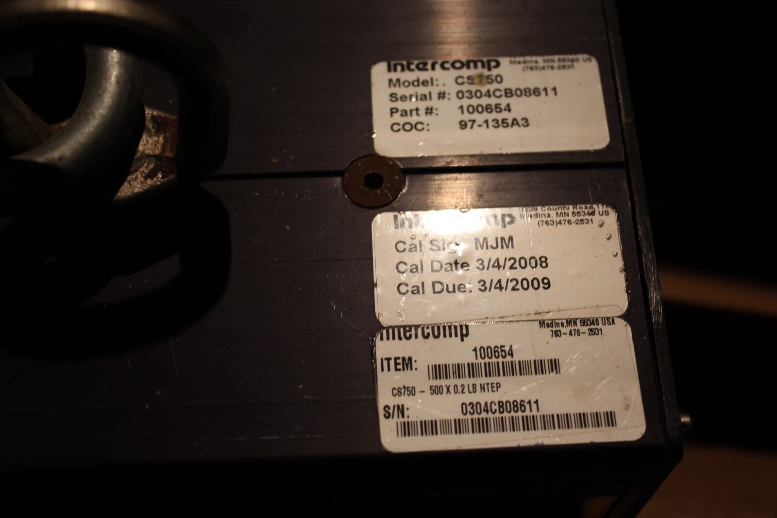 Intercomp Engine Weigher Scale Model CS750 100654 | eBay