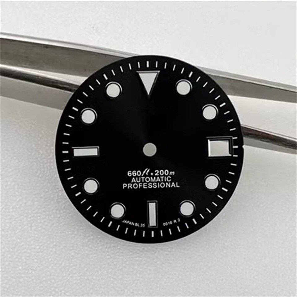 Dial for NH35/NH36 Movement Multi-coloured 28.5MM Green Luminous Watch ...
