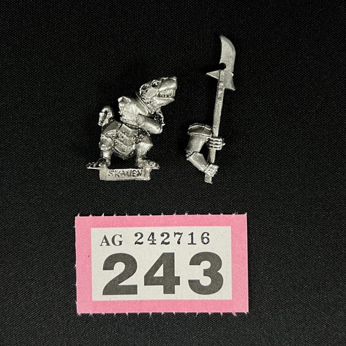 SKAVEN STORMVERMIN METAL OOP HALBERD WARHAMMER AGE OF SIGMAR THE OLD ...