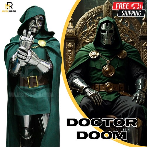 Doctor Doom Costume Cosplay Doctor Doom Outfit with Cloak & Chain Set ...