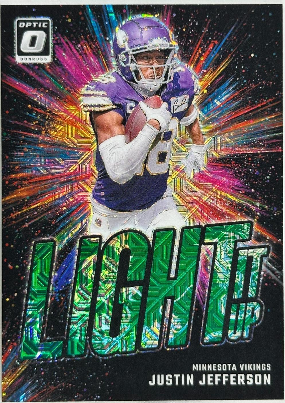 2024 Panini Donruss Optic - Light It Up Justin Jefferson #14 Dragon ...