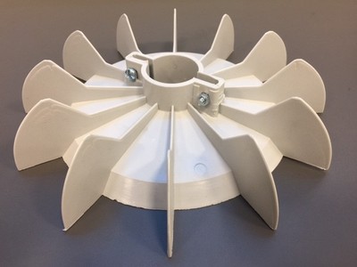 Plastic Fan for Electric Motor Inner Dia 38mm Out Dia 240mm Frame 132 ...