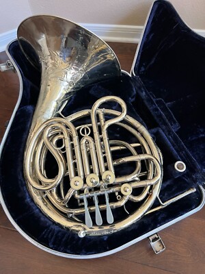 Conn 8D Double French horn with case and mouthpiece. Made in USA. | eBay