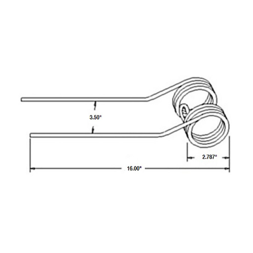 RAParts GT46S Hay Tedder Tooth fits Hesston fits Walton fits New Idea ...