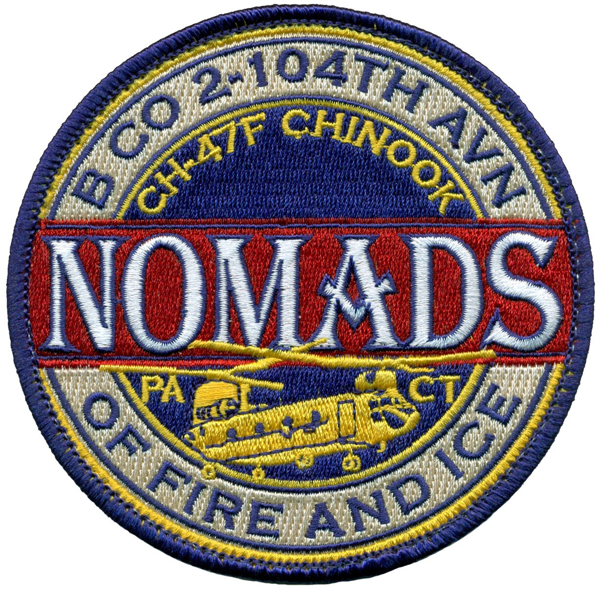 US ARMY B Co. 2nd BATTALION, 104th AVIATON REGIMENT CH-47F NOMADS - PATCH | eBay