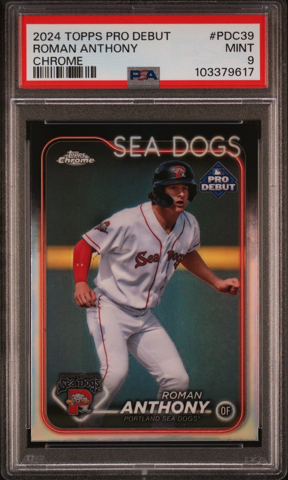 2024 TOPPS PRO DEBUT CHROME #PDC39 ROMAN ANTHONY ROOKIE RC PSA 9 | eBay