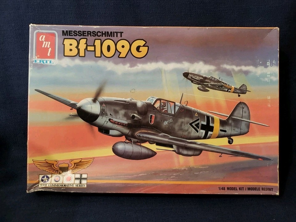Lot of 6 Fighter Plane Model Kits Messerschmitt, Thunderbolt &More Open ...