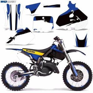 Decal Graphic Kit Suzuki RM125 RM RM 125 Dirtbike Backgrounds Deco 1999 ...