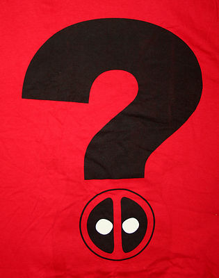 Marvel Comics Dead Pool Deadpool Question Mark T-Shirt New Sm ...