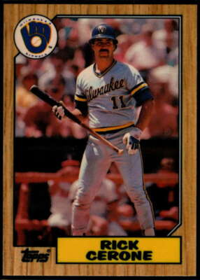 1987 Topps Tiffany #129 Rick Cerone NM-MT Brewers | eBay