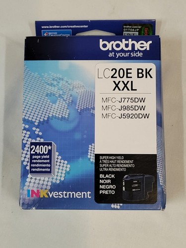 Genuine Brother LC20E BK XXL Black Ink Cartridge Super High Yield NEW ...