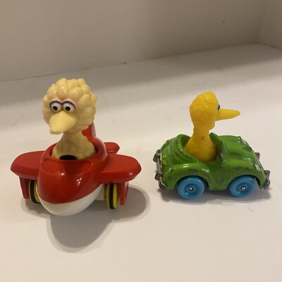Sesame Street Big Bird Lot- Illco Airplane, Playskool Diecast Car | eBay