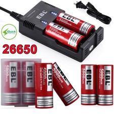 2x VASTFIRE Rechargeable 2400mah 18650 3.7v Battery for LED Headlamp ...