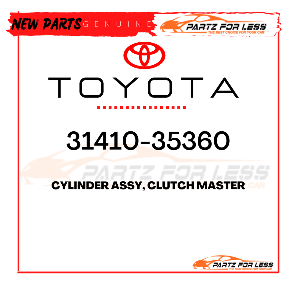 31410-35360 TOYOTA GENUINE Hilux CYLINDER ASSY, CLUTCH MASTER ...